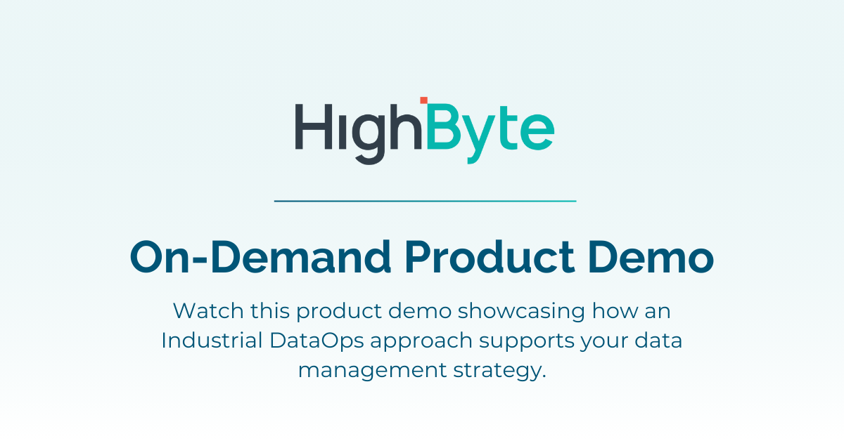On-Demand Product Demo | HighByte Intelligence Hub